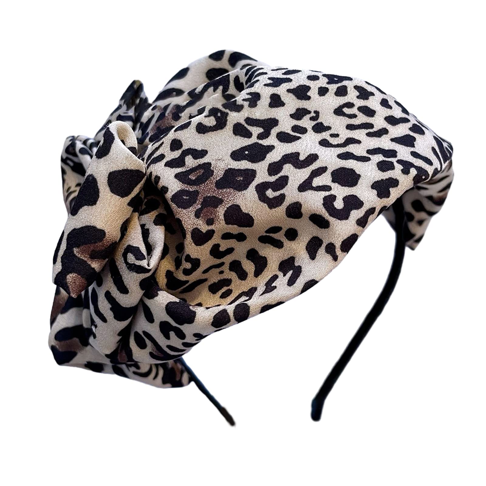 Amazon.com: appuivbt Leopard Printed Headband Women Fascinator Hat ...