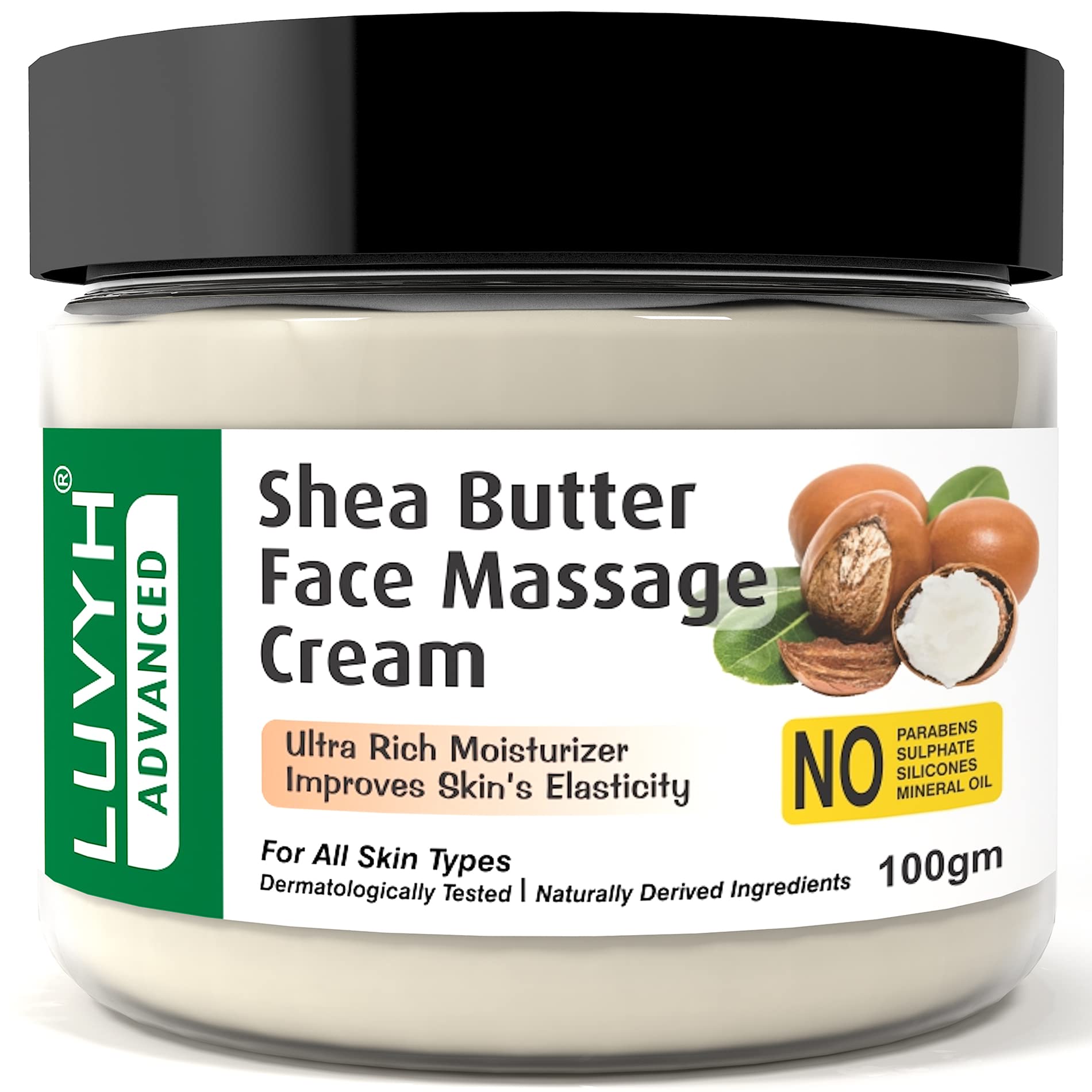 Butterface Examples Luvyh Shea Butter Face Massage Cream (100g) For