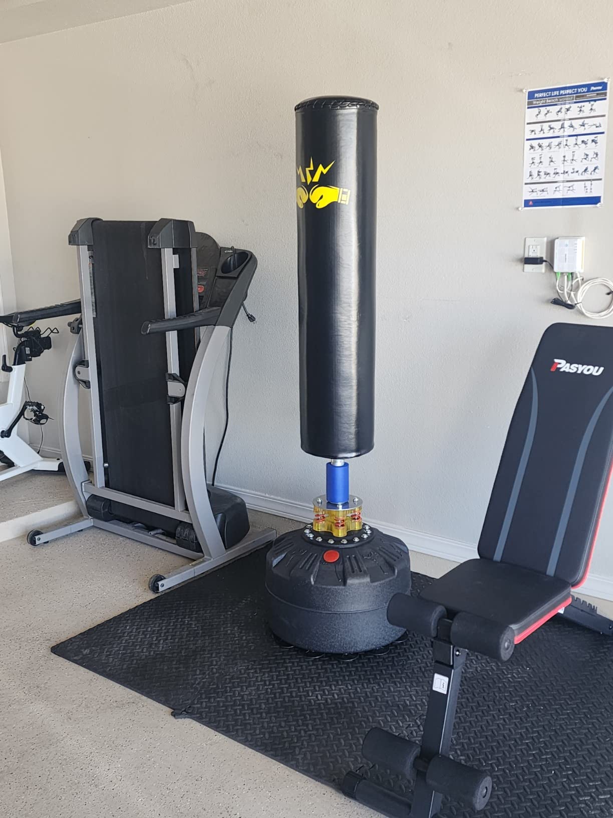 Punching Dummy Punching Bag With Stand Freestanding Heavy Boxing Bag ...