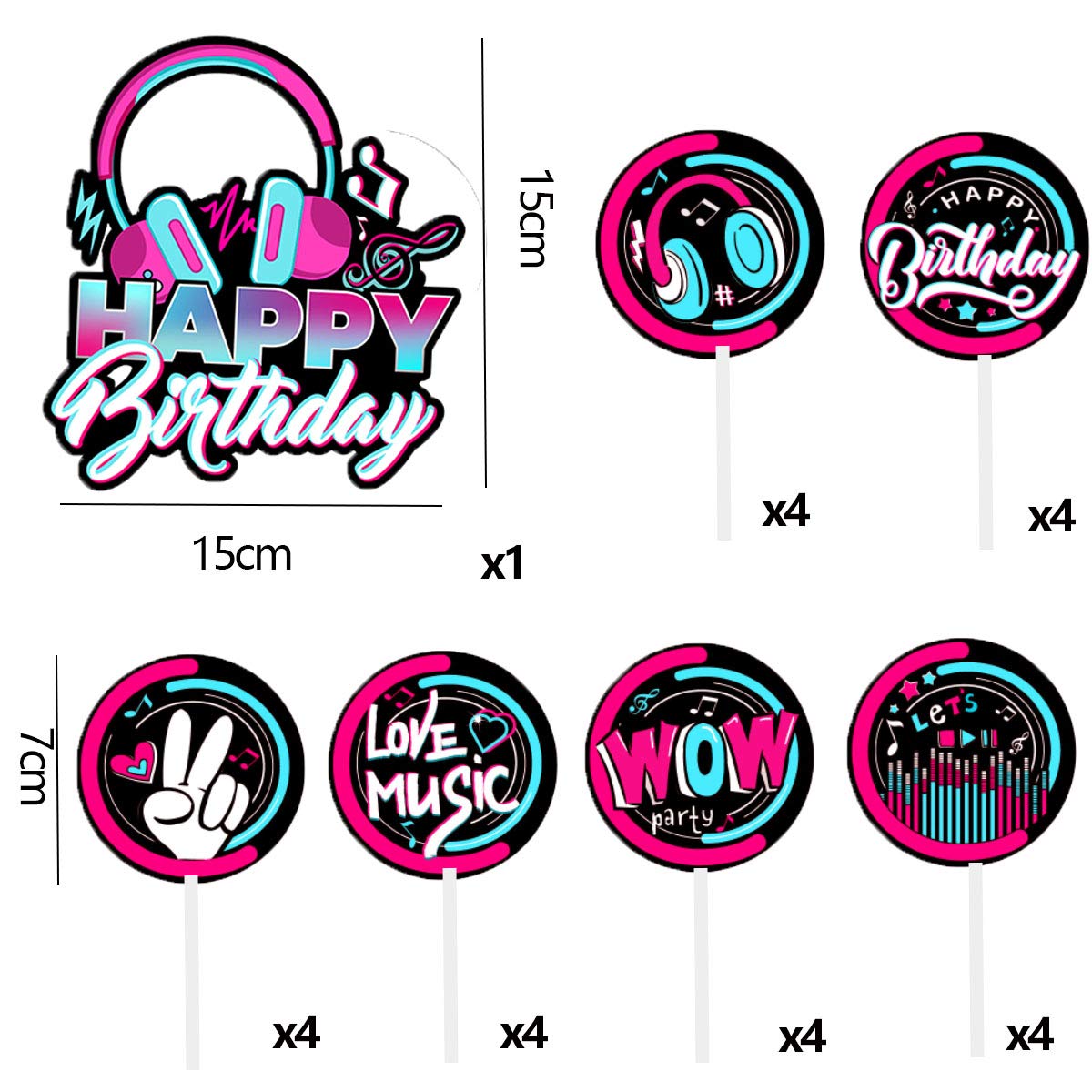 Girl Birthday Party Decorations Tic Toc Balloon Garland Happy Birthday Girl Birthday Party Decorations Tic Toc Balloon Garland Happy Birthday