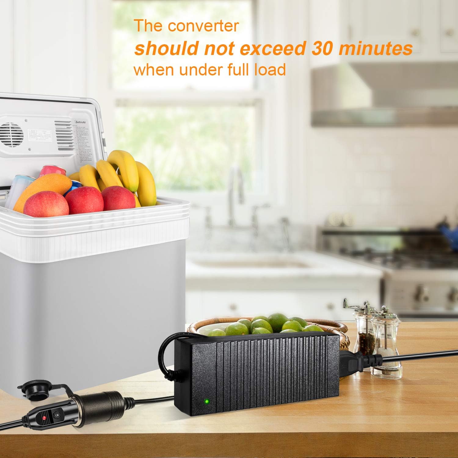 Best Deal Cheap 🛒 AstroAI AC to DC Converter, 10A/110Vto12V DC/120W/7 ...