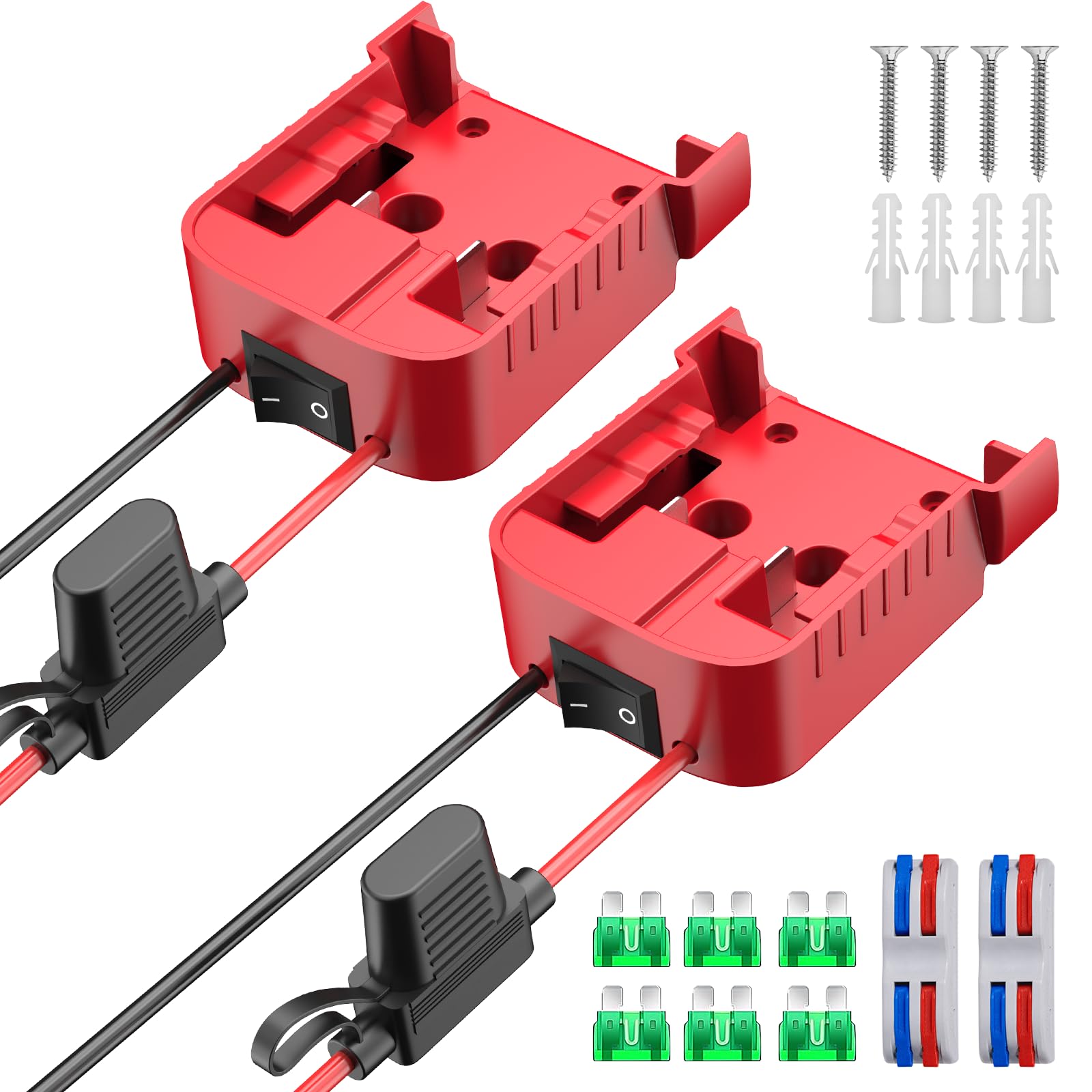 Snapklik.com : 2 Packs Power Wheel Adapter For Milwaukee M18 Battery ...