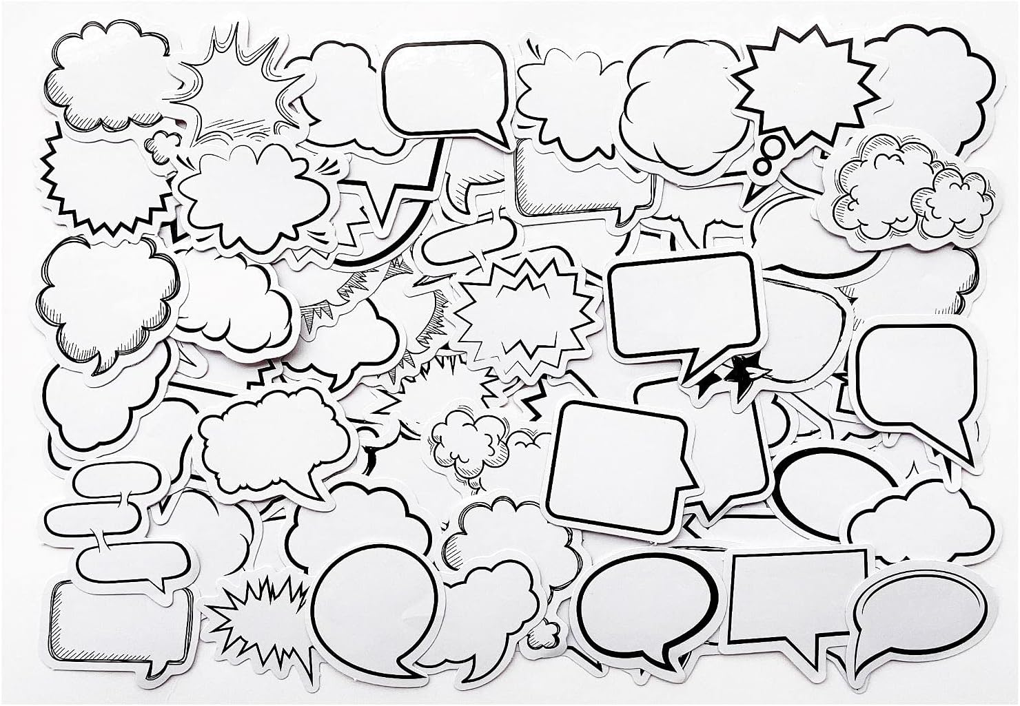 Amazon.com : PAGOW 90 PCS Dialog Box Paper Stickers, Photo Album ...