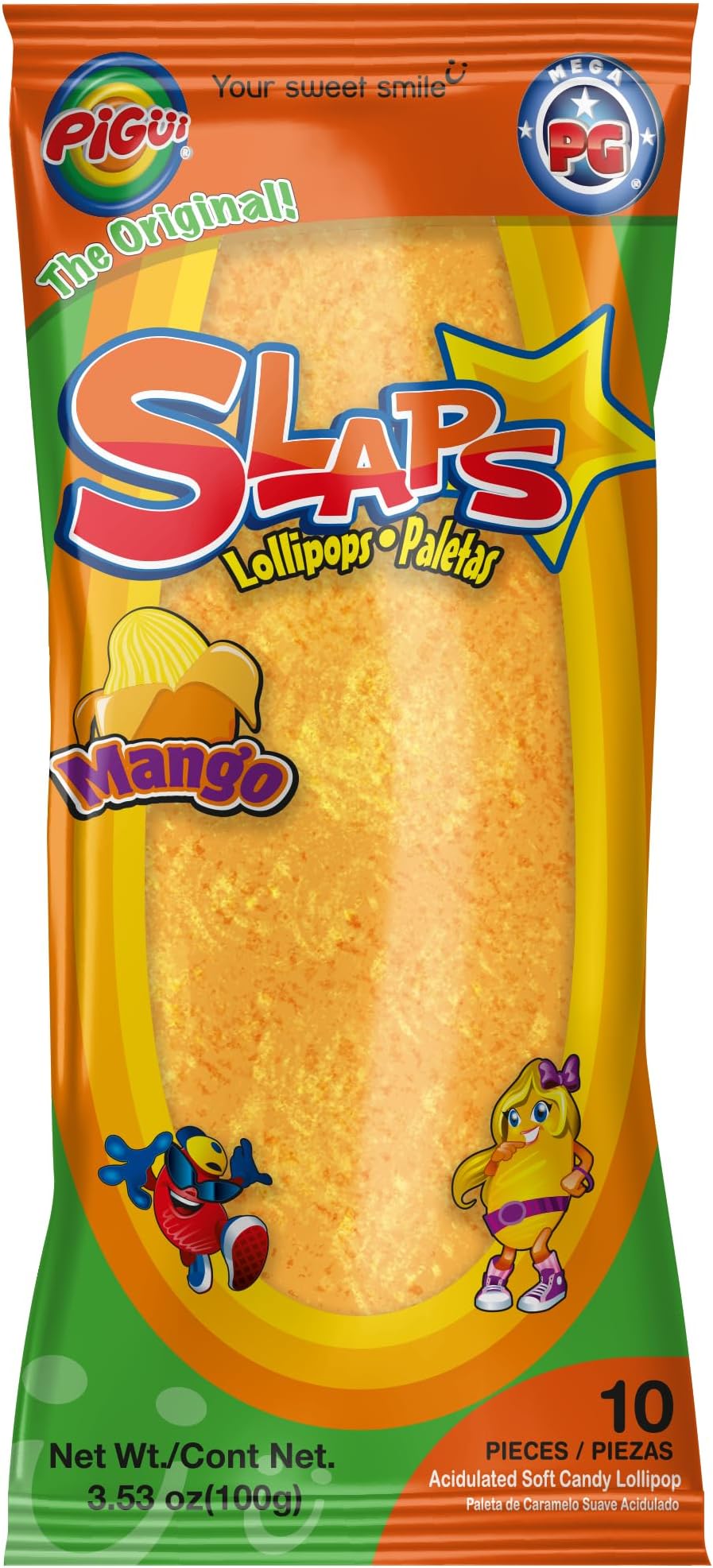Amazon.com : SLAPS MANGO LOLLIPOPS 10 pc : Grocery & Gourmet Food