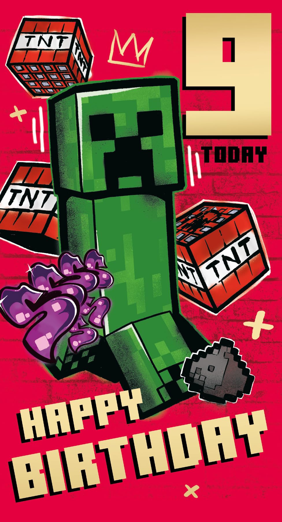 Tarjeta De Cumpleaños De Minecraft Feliz Cumpleaños Matthew