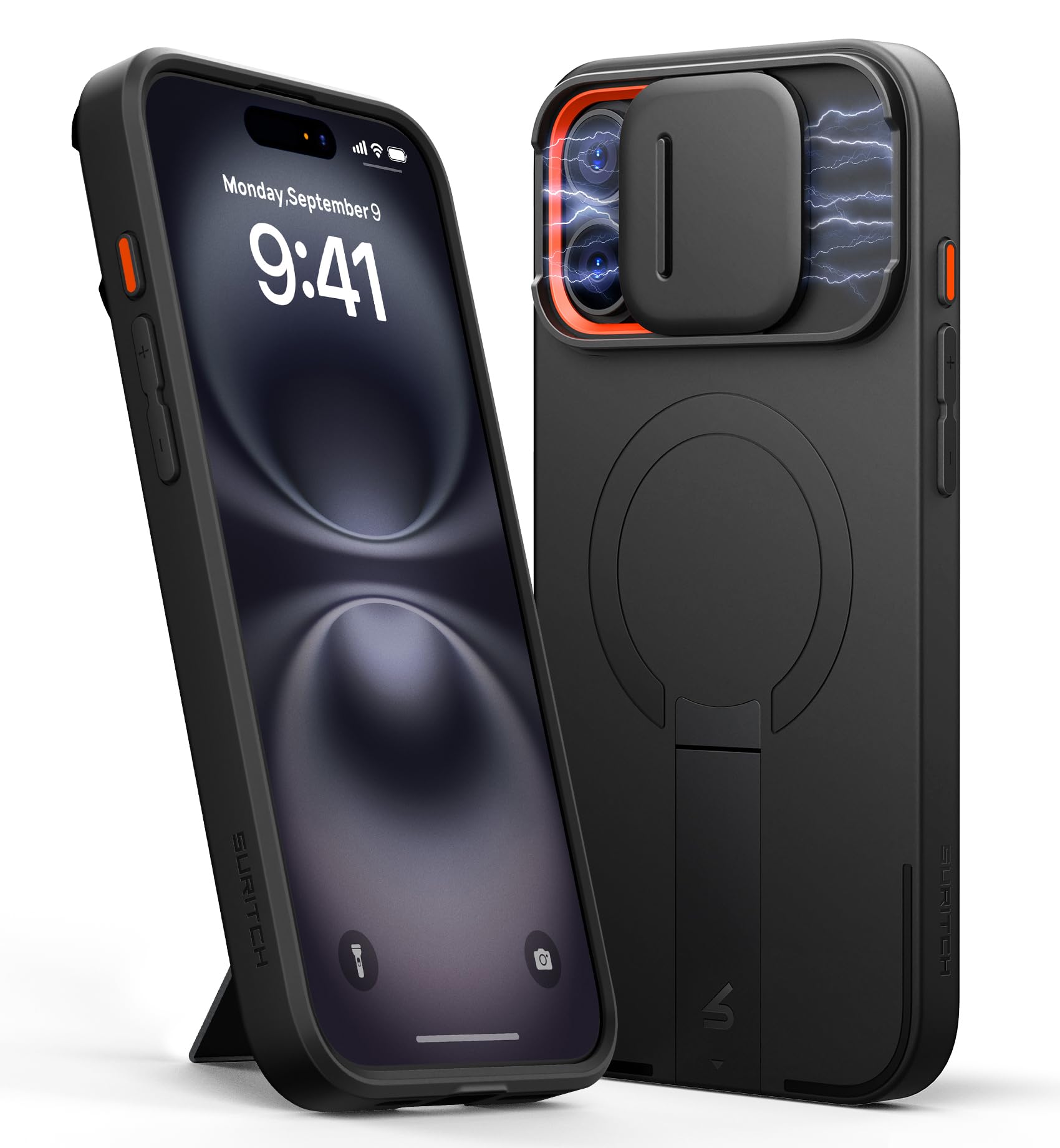 Amazon.com: SURITCH for iPhone 16 Plus Case with Magnetic Camera Slide ...