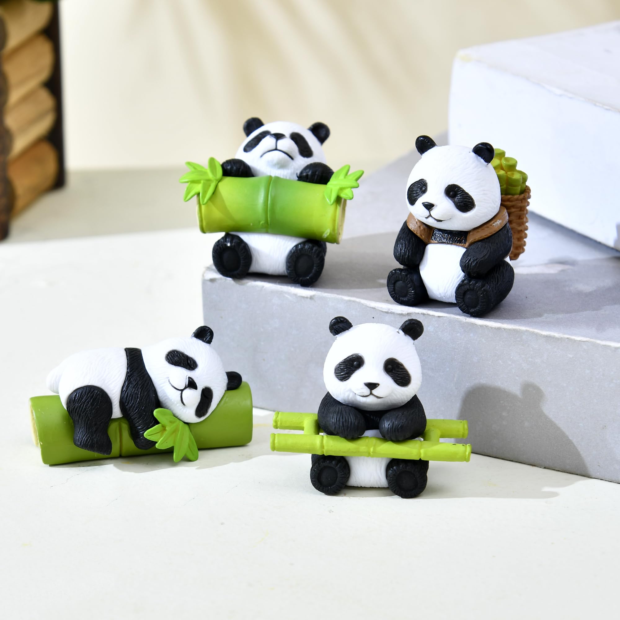 Buy CraftVatika Panda Set Combo of 4 for Table Home Decor, Valentine ...