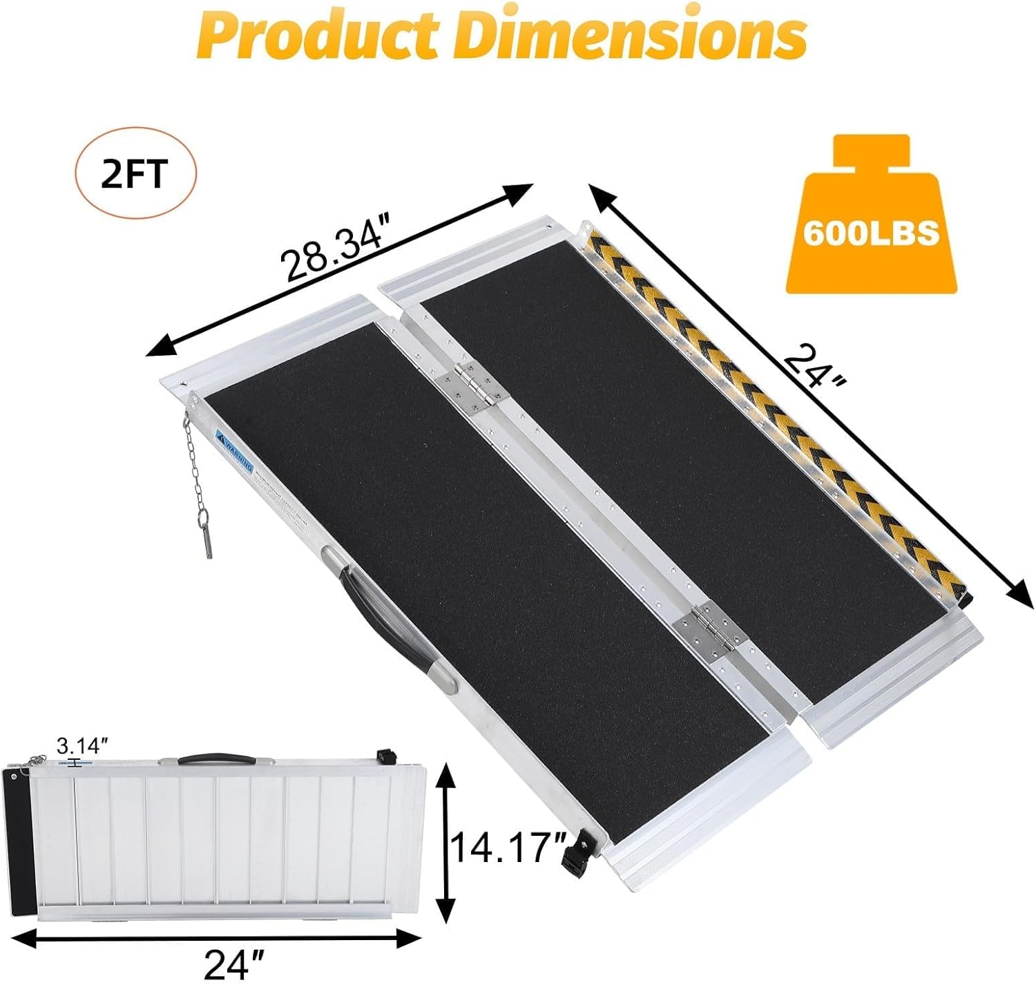 2FT Portable Wheelchair Ramp, Wheelchair Ramps for Philippines | Ubuy