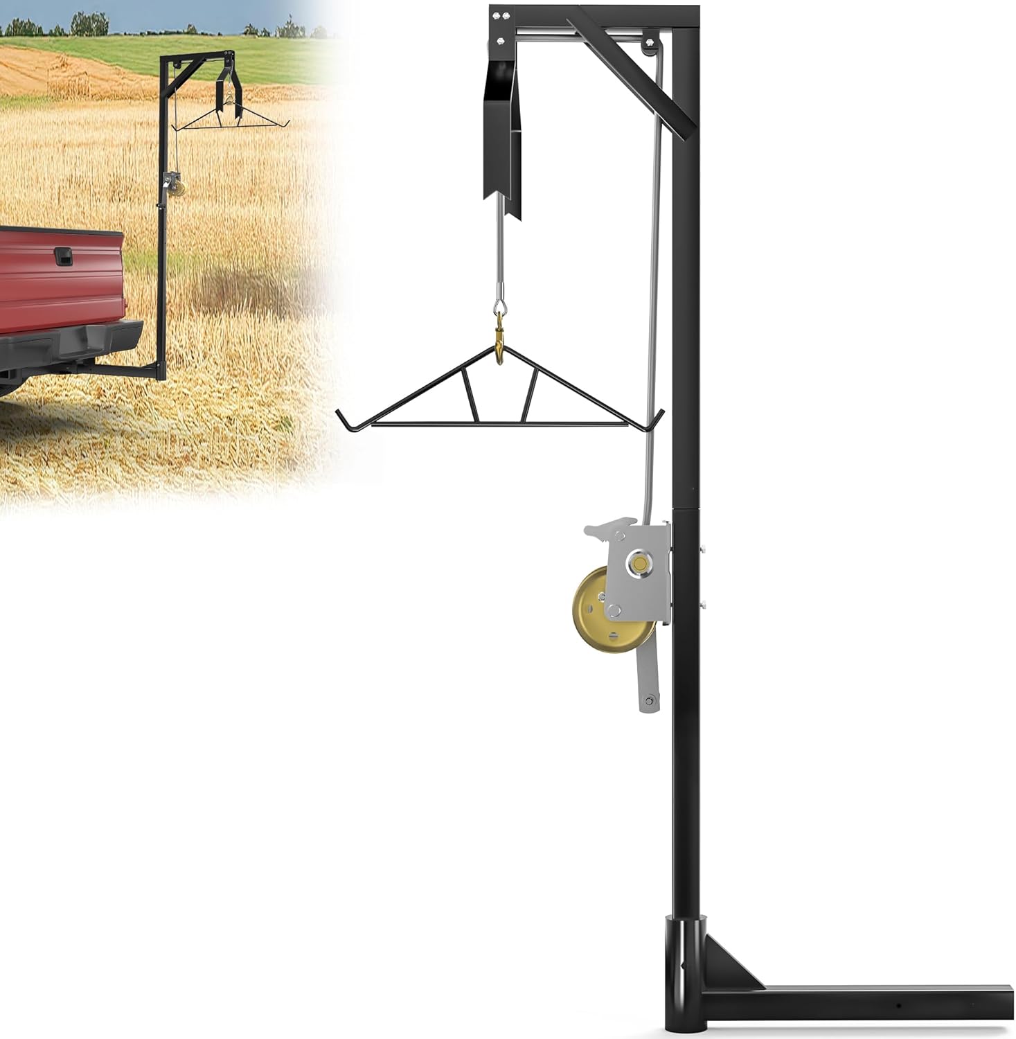 Amazon.com: YITAMOTOR Truck Hitch Game Hoist with 2" Receiver, 500LB ...