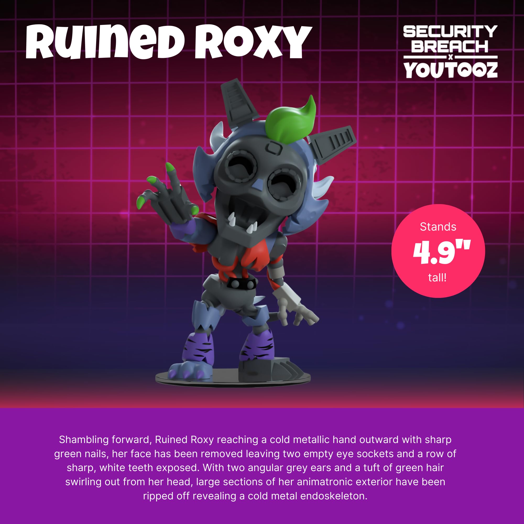 YouTooz FNAF Ruined Roxy 4.9″, Ruined Roxy Vinyl Figure, Collectible ...