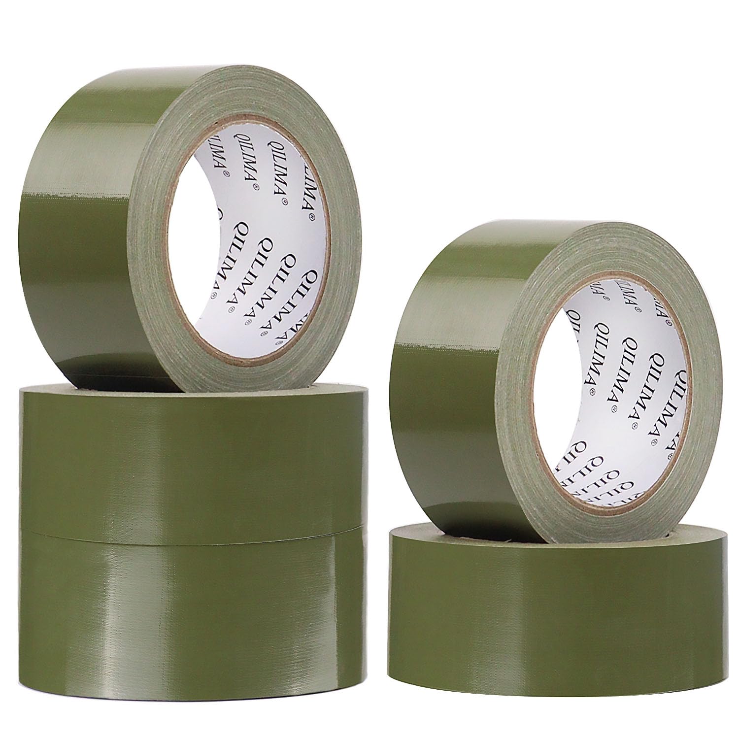 Snapklik.com : 5-Pack Olive Green Duct Tape, Professional Grade Duct ...