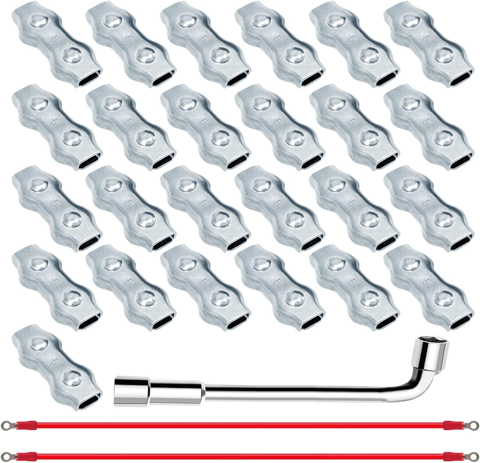 Amazon.com : Moxweyeni 10 Pcs Electric Rope Connectors 6 mm Poly Rope ...