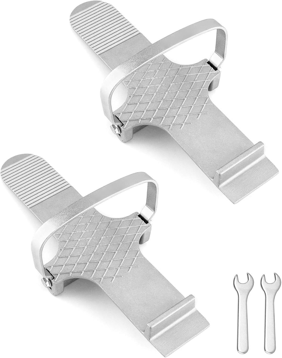 QWORK Foot Panel Lifter, 2 Pack Aluminum Alloy Door Lifter Tool, for ...