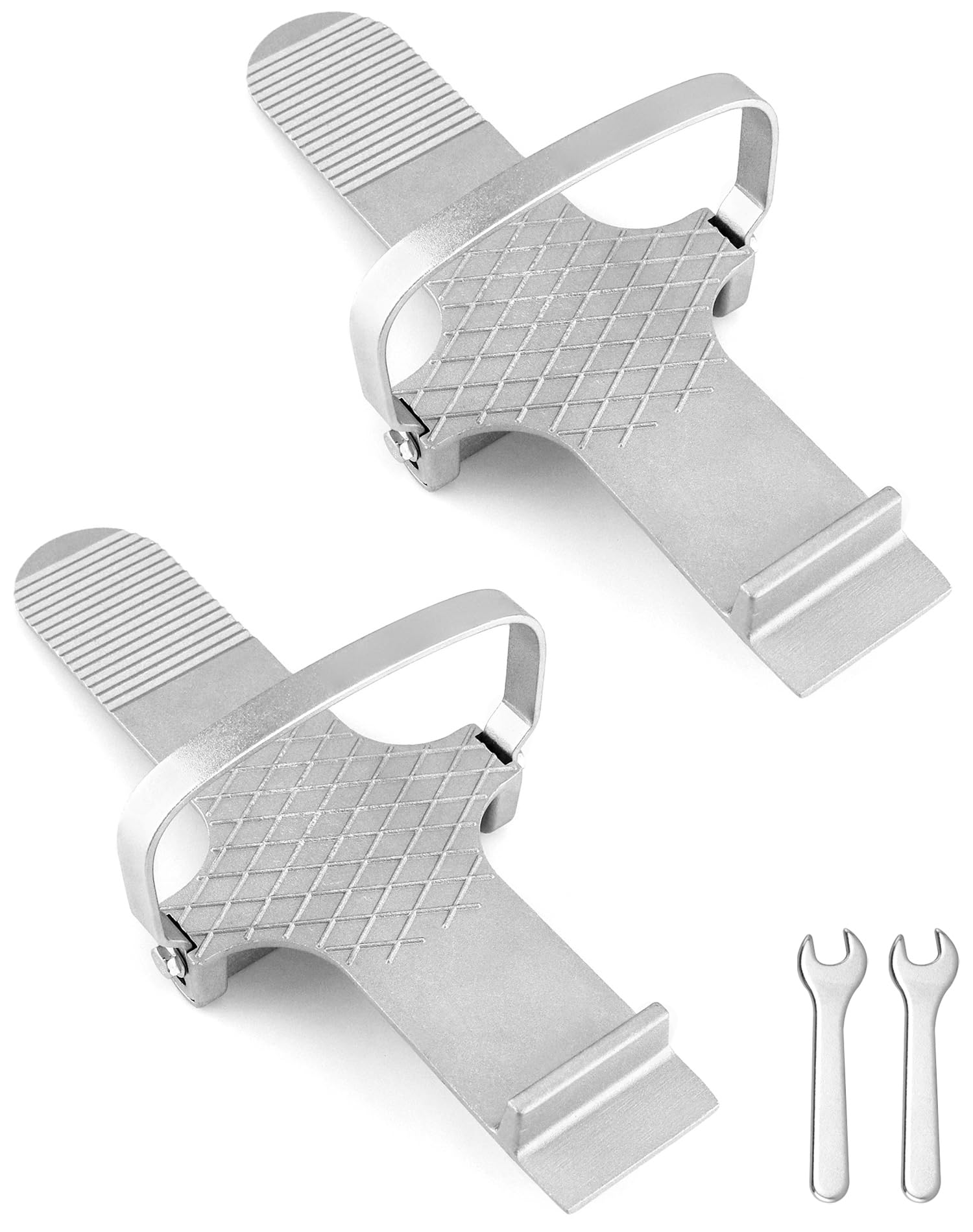 QWORK Foot Panel Lifter, 2 Pack Aluminum Alloy Door Lifter Tool, for ...