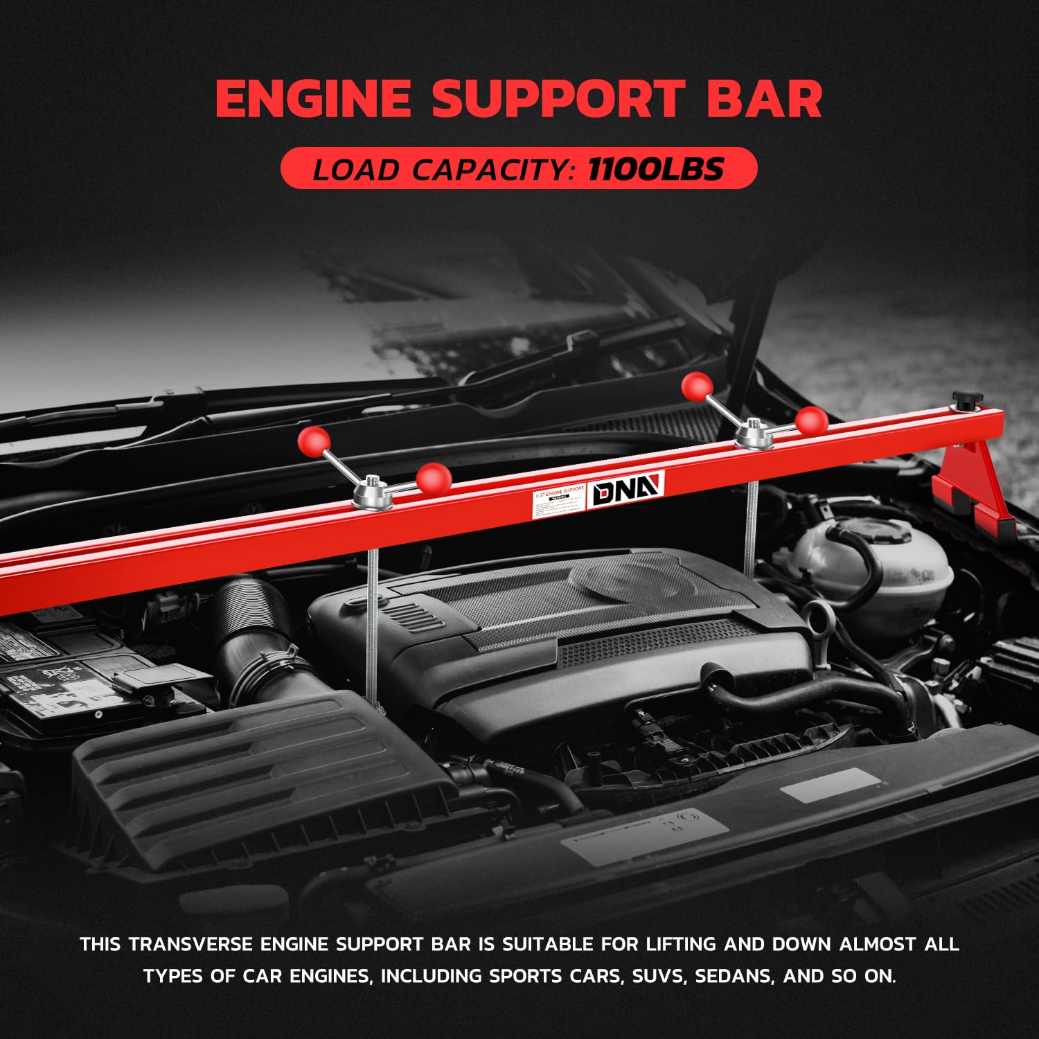 Universal Vehicle Lift Adapter DNA MOTORING Universal Engine Lift Plate ...