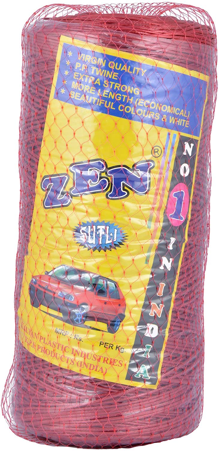 P. N. STORE™ Plastic Twine Rope, 100 Meter, Red : Amazon.in: Garden ...