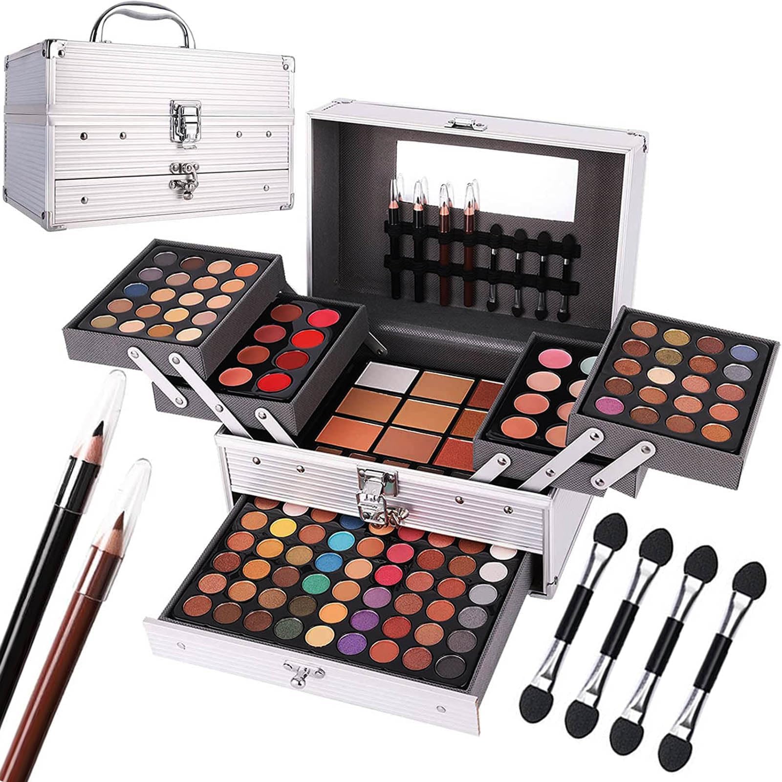 Amazon.com : SHANY All In One Makeup Kit (Eyeshadow, Blushes, Powder ...