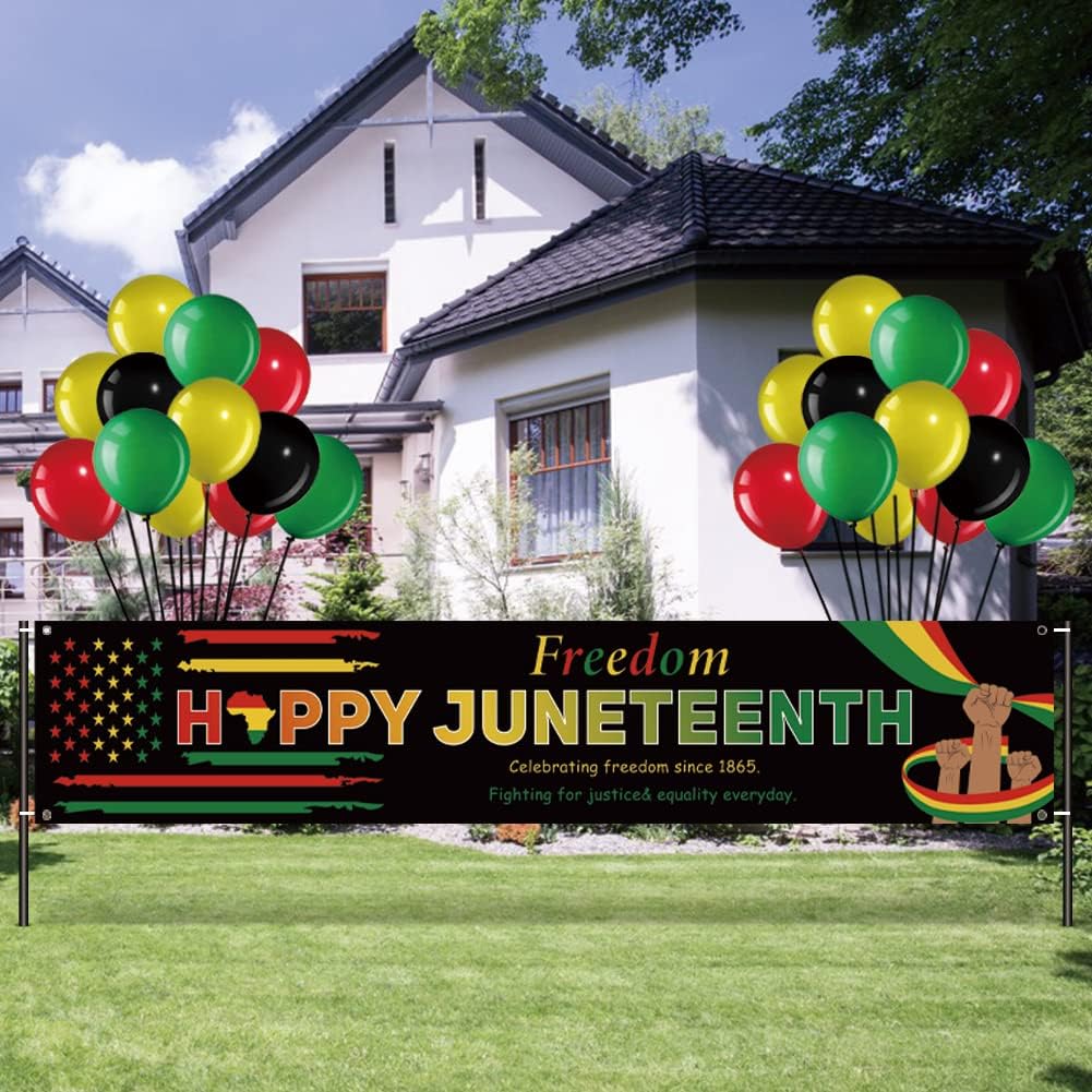 Amazon.com: CAMIRUS 42PCS Happy Juneteenth Decorations, Large ...