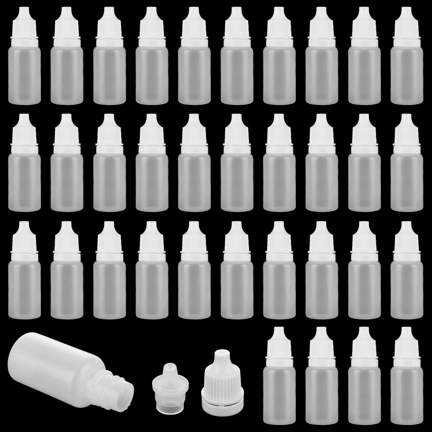 Amazon.com: LDHHYH 200 Pack Plastic Dropper Bottles, 10ml Squeezable ...