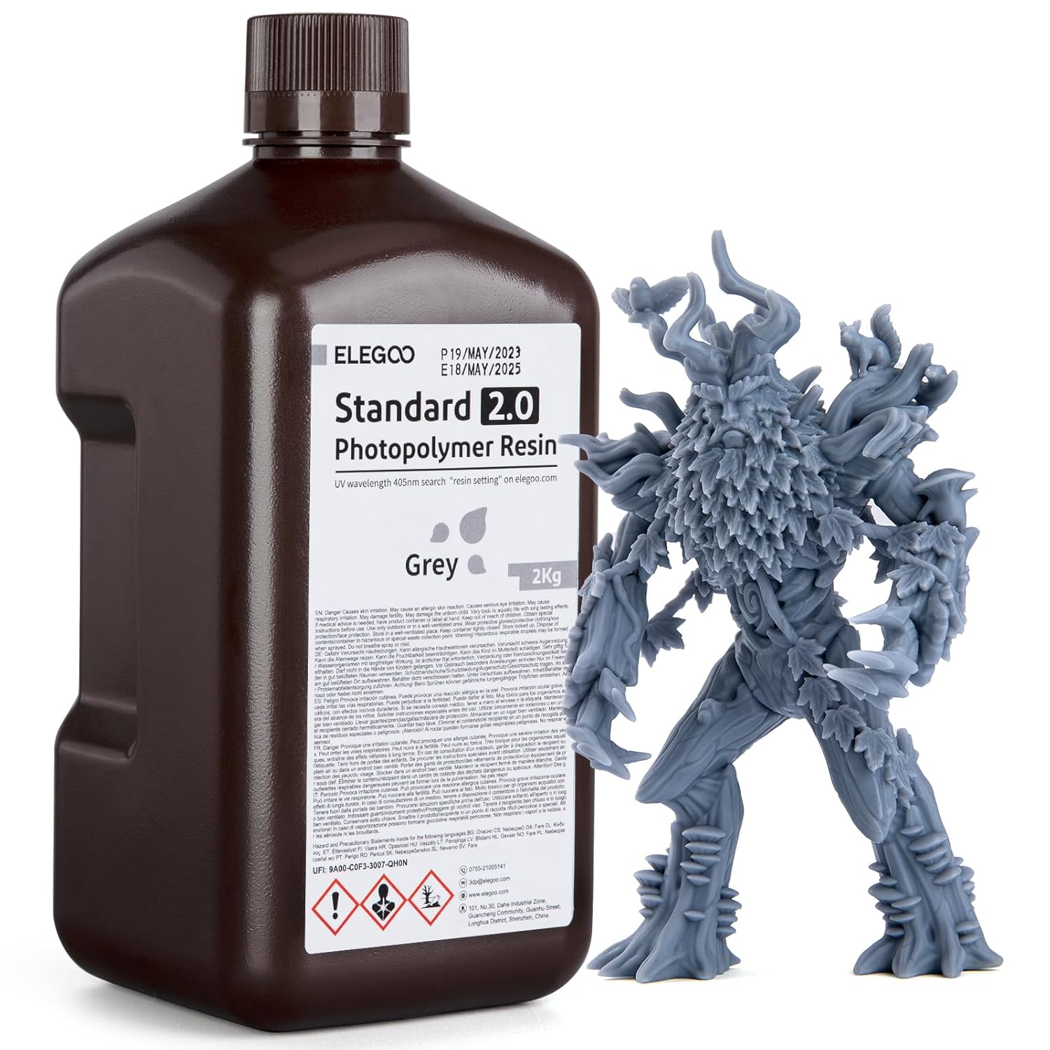 ELEGOO Upgraded Standard 3D Printer Resin 2.0 405nm UV Curing ...