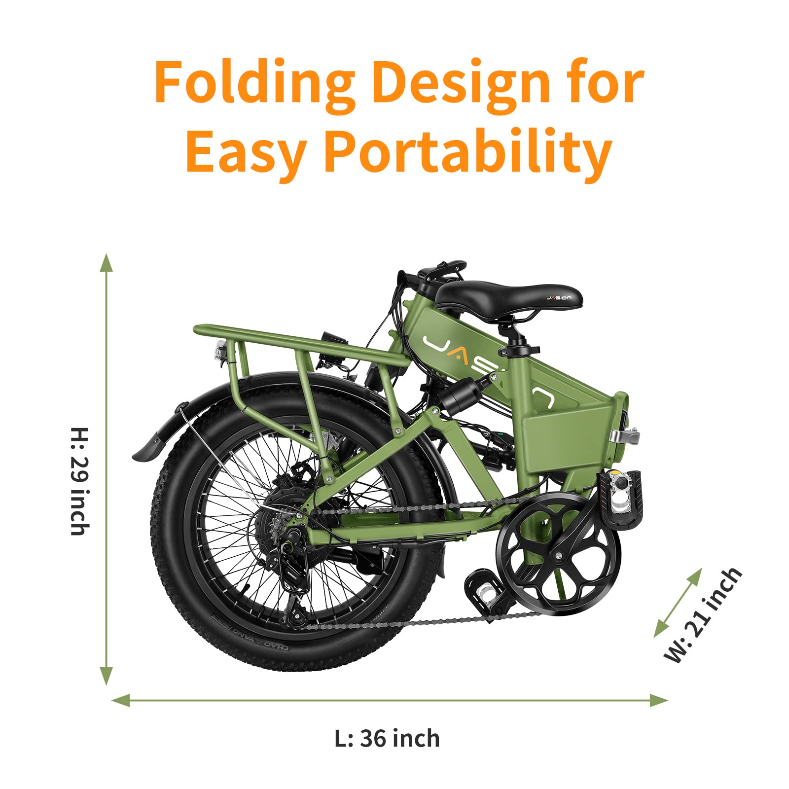 Snapklik.com : Jasion EB7 2.0 Electric Bike For Adults, 850W Motor ...