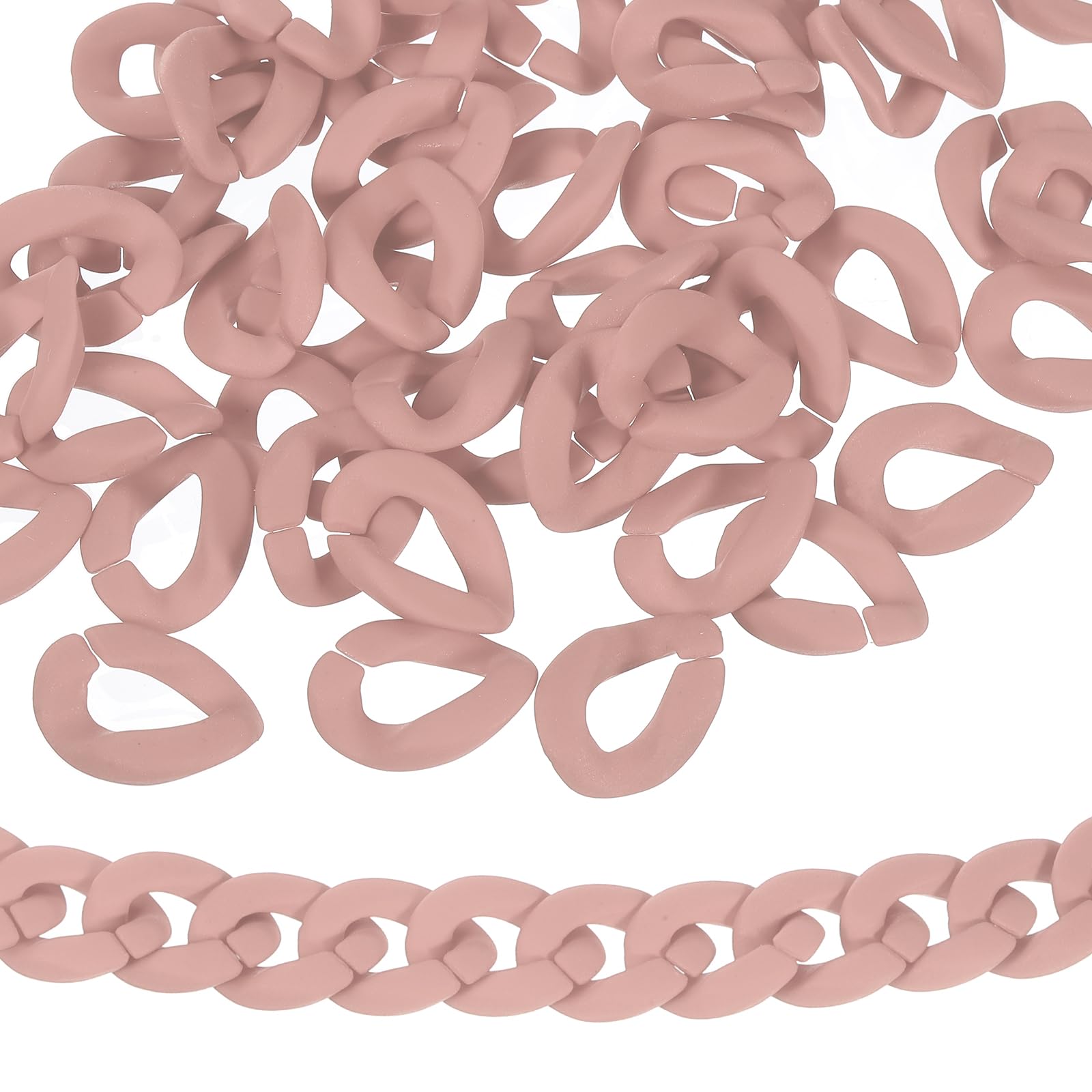 Amazon.com: uxcell 50Pcs Acrylic Linking Chain Rings, 23mm Plastic ...