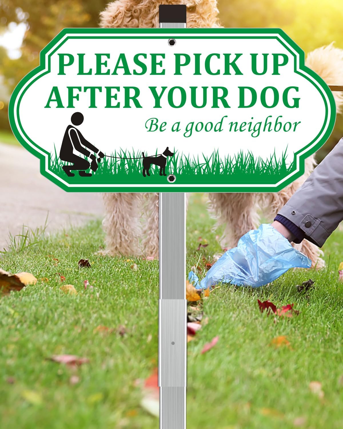 Amazon.com : Thten Please Clean Up After Your Dog,Pick Up Your Dog Poop ...