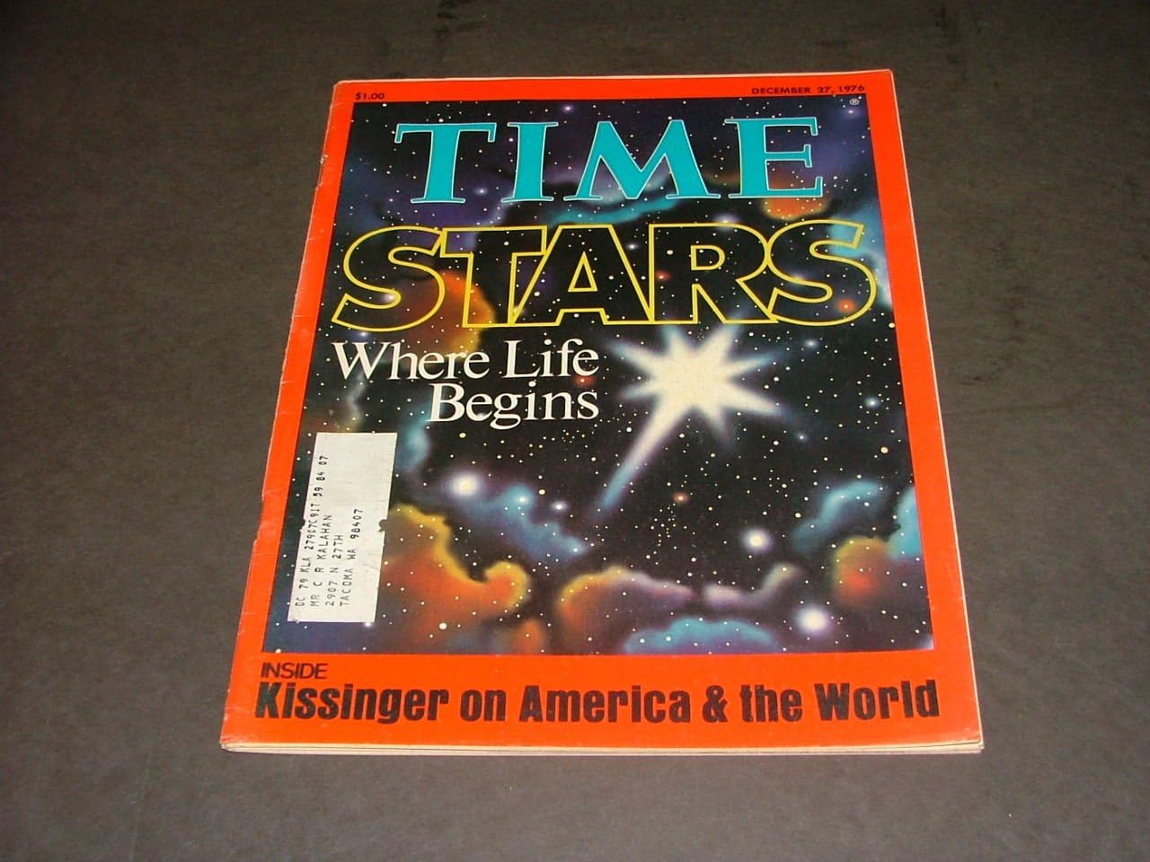 Time December 27, 1976 Stars: Where Life Begins; Kissinger On America ...