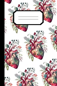 Anatomical Heart Notebook: Journal | Cream Paper |College Ruled | 6x9 ...