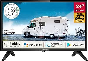 Antteq AG24N1C Android TV 24 inch (61 cm)Smart TV met 12V autoadapter ...