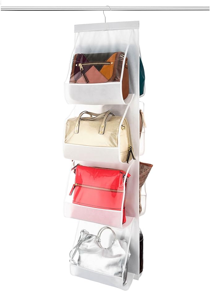 Amazon.com: ZOBER Hanging Purse Organizer, Breathable Nonwoven Handbag ...
