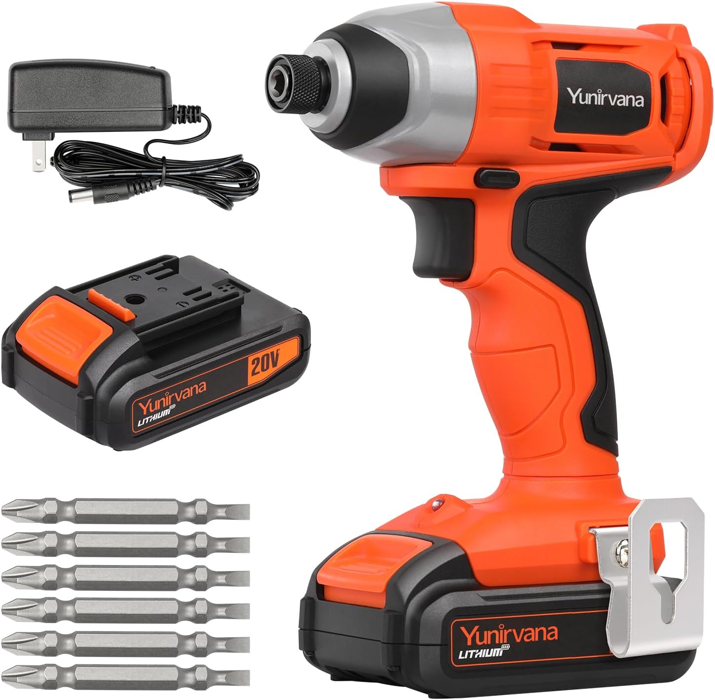 GALAX PRO Cordless Impact Driver 20V, Variable Speed (0-2800RPM),with ...