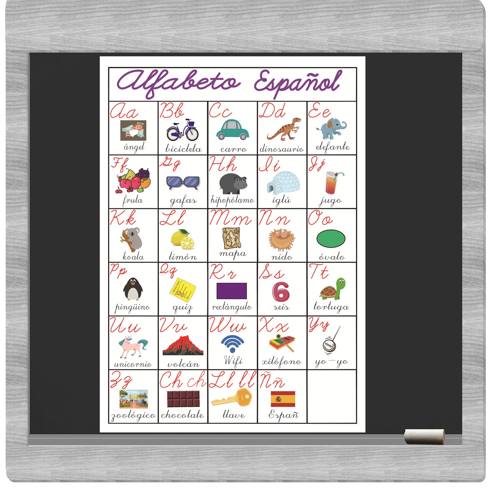 Spanish Alphabet With Pictures For Kids