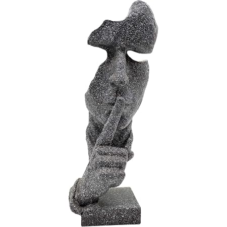 Amazon.com: Thinker Statue - Silence is Gold Modern Decor Creative ...