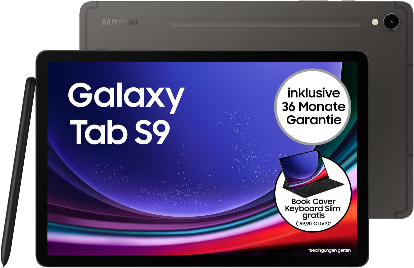 Samsung Galaxy Tab S9 Android-Tablet, Wi-Fi, 128 GB / 8 GB RAM, MicroSD ...