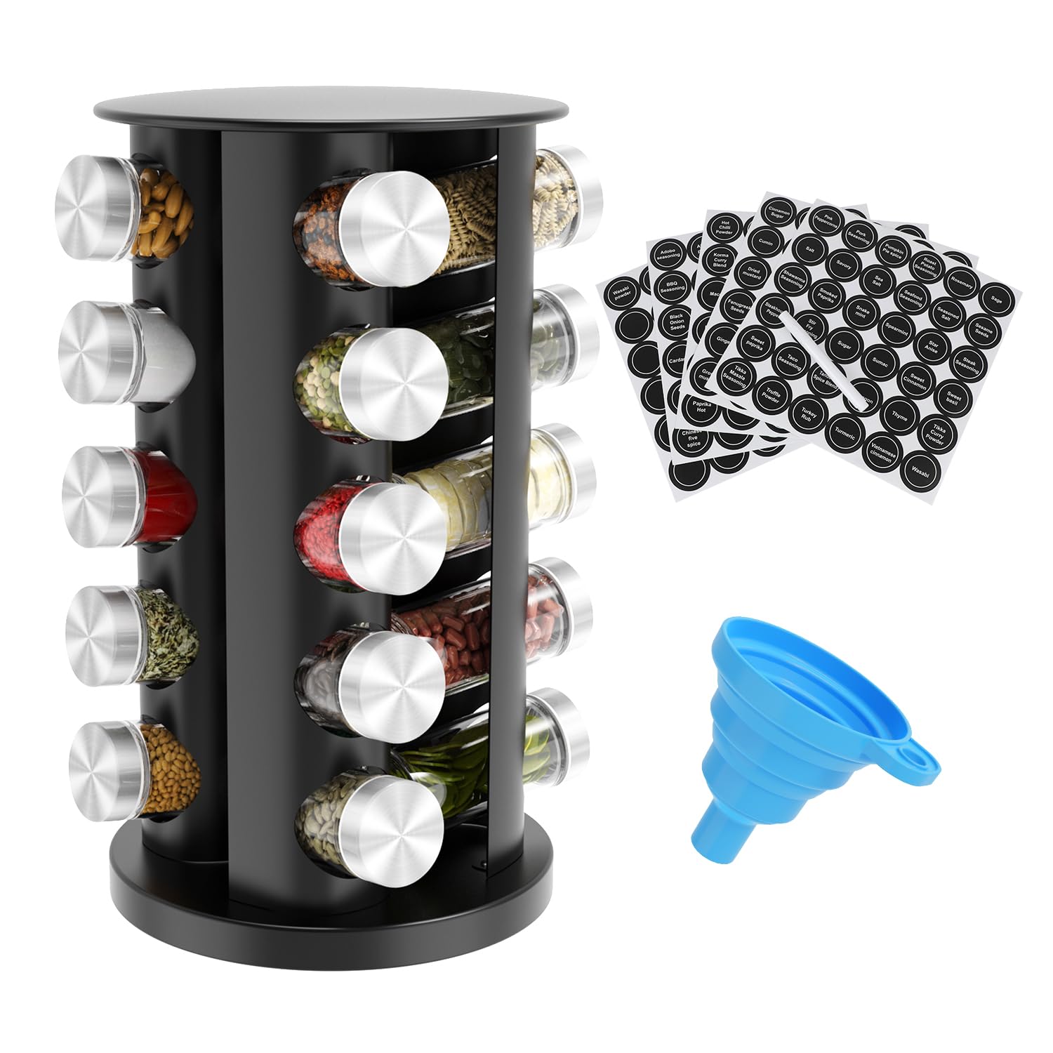 Amazon.com: Daiumulti Rotating Spice Rack Organizer, Spice Tower for ...