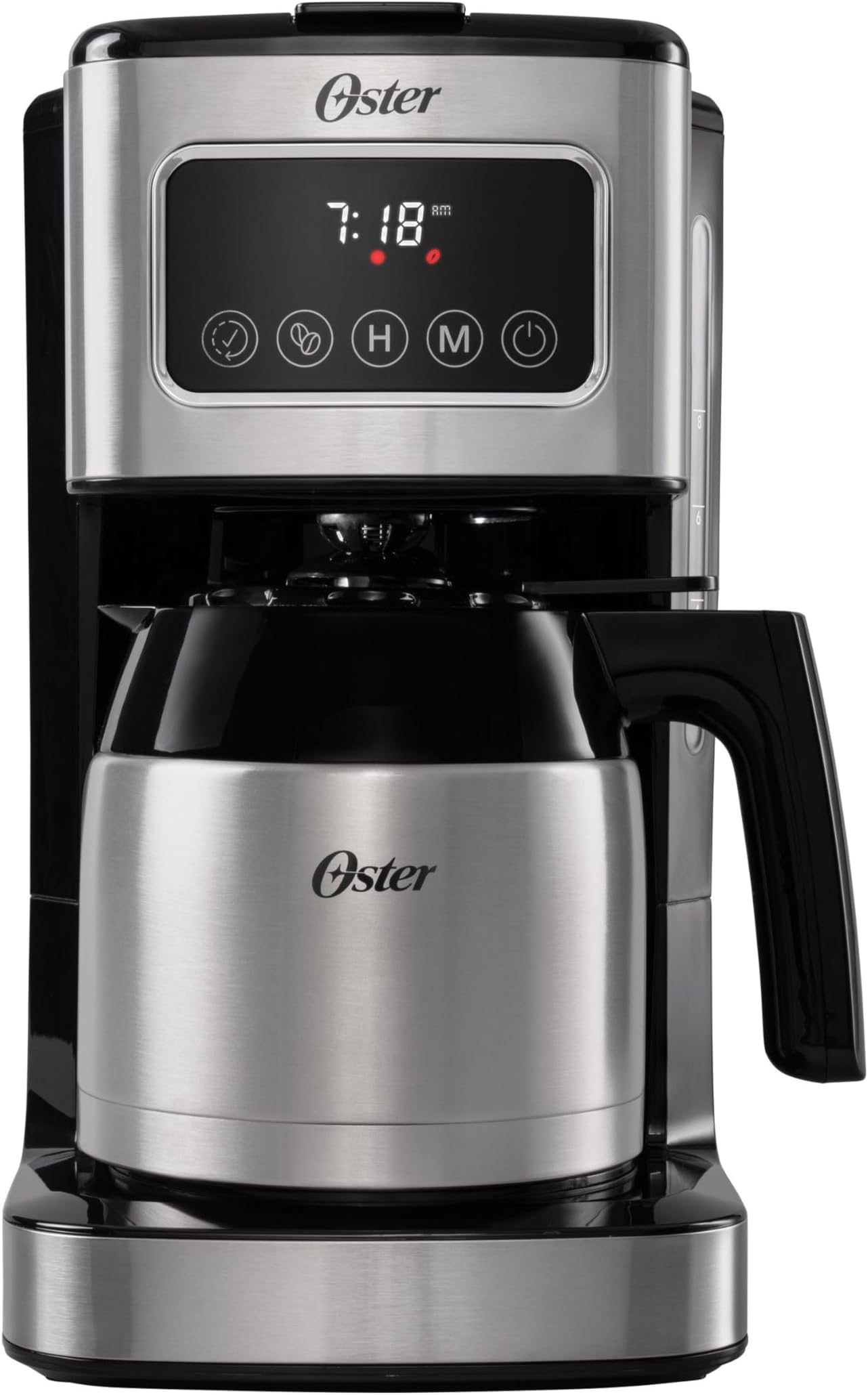 Oster® Cafetera Programable, Pantalla Táctil, Jarra de Vidrio, de 12 ...