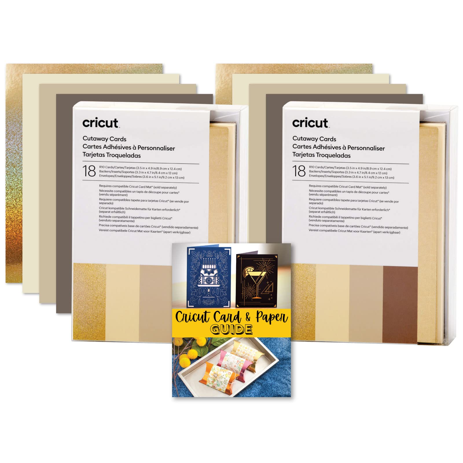 Cricut Cutaway Cards Double Neutral Sampler R10 Bundle Personalized Diy ...