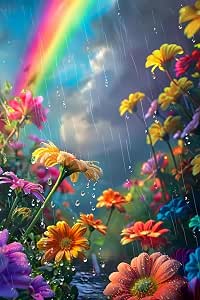 Amazon.com: NSUAJOF 5D Diamonds Painting Kits for Adults, Rainbow in ...