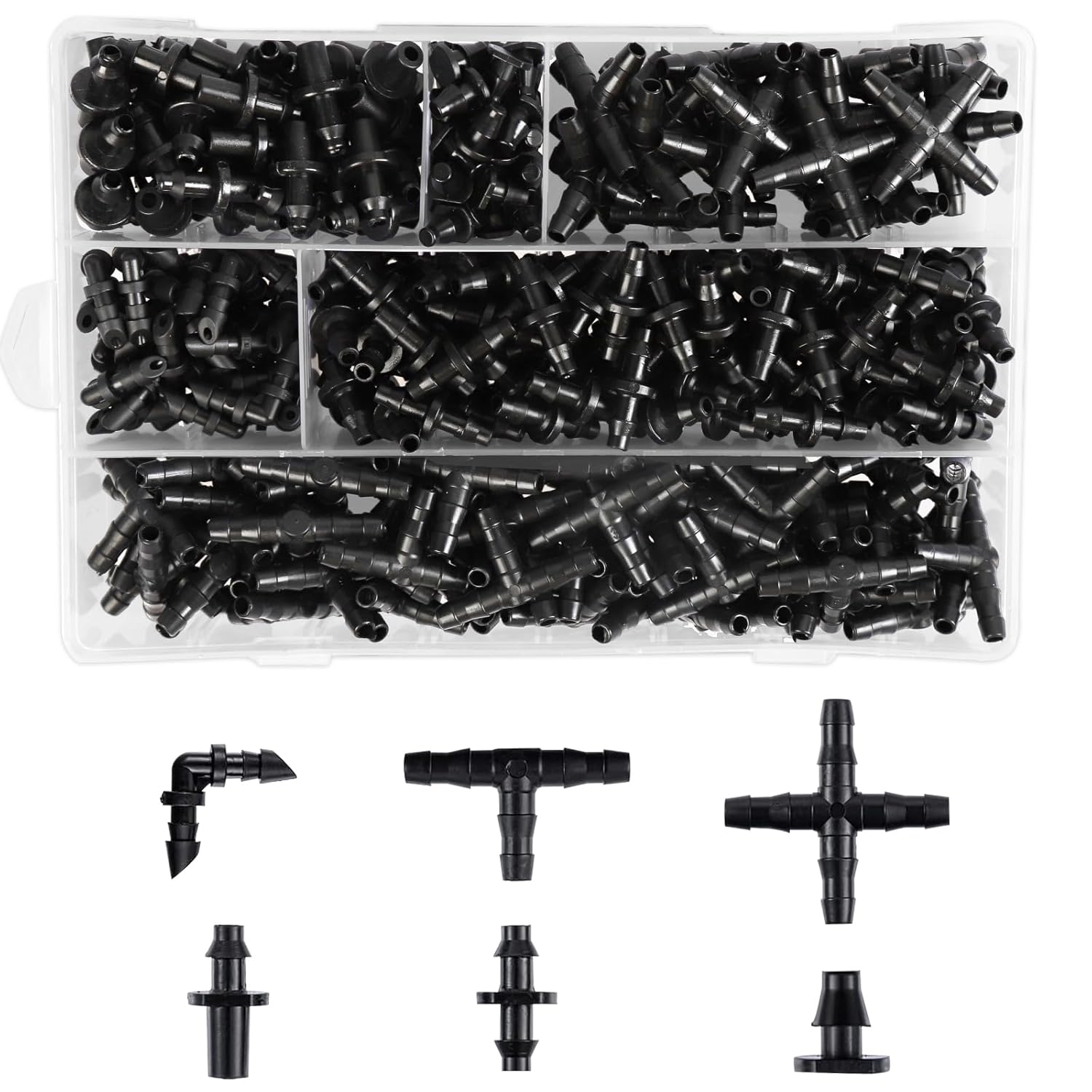 Amazon.com : BLMHTWO 340 Pieces Barbed Connectors Irrigation Fittings ...