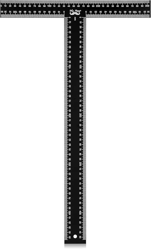 Amazon.com: Mr. Pen - T Square, T Ruler, 18 inch Metal Ruler, T Square ...