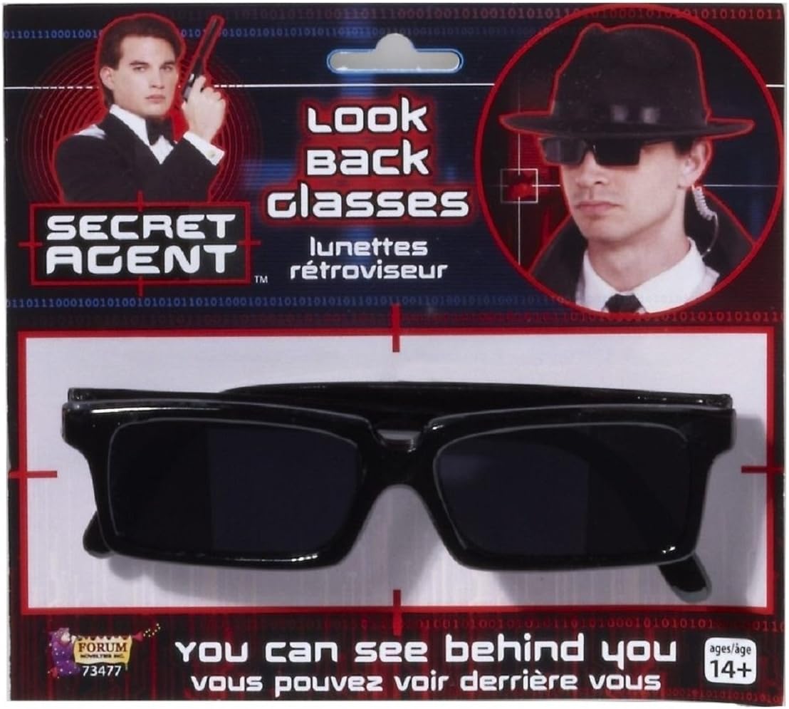 Amazon.com: Forum Novelties Men's Spy-Look Back Glasses Party Supplies ...