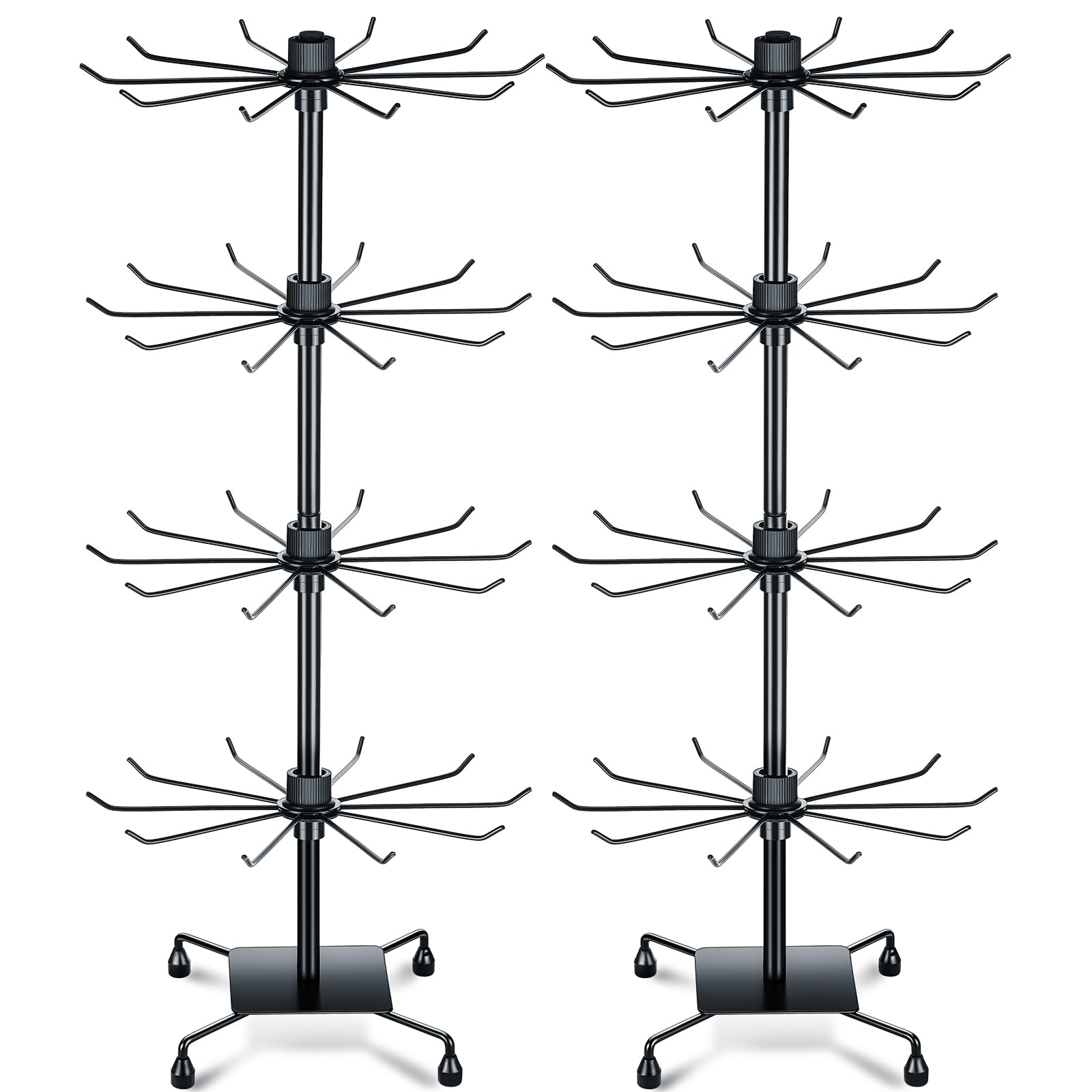 Amazon.com: BBTO 2 Pcs Rotating Display Stand Jewelry Display Rack with ...