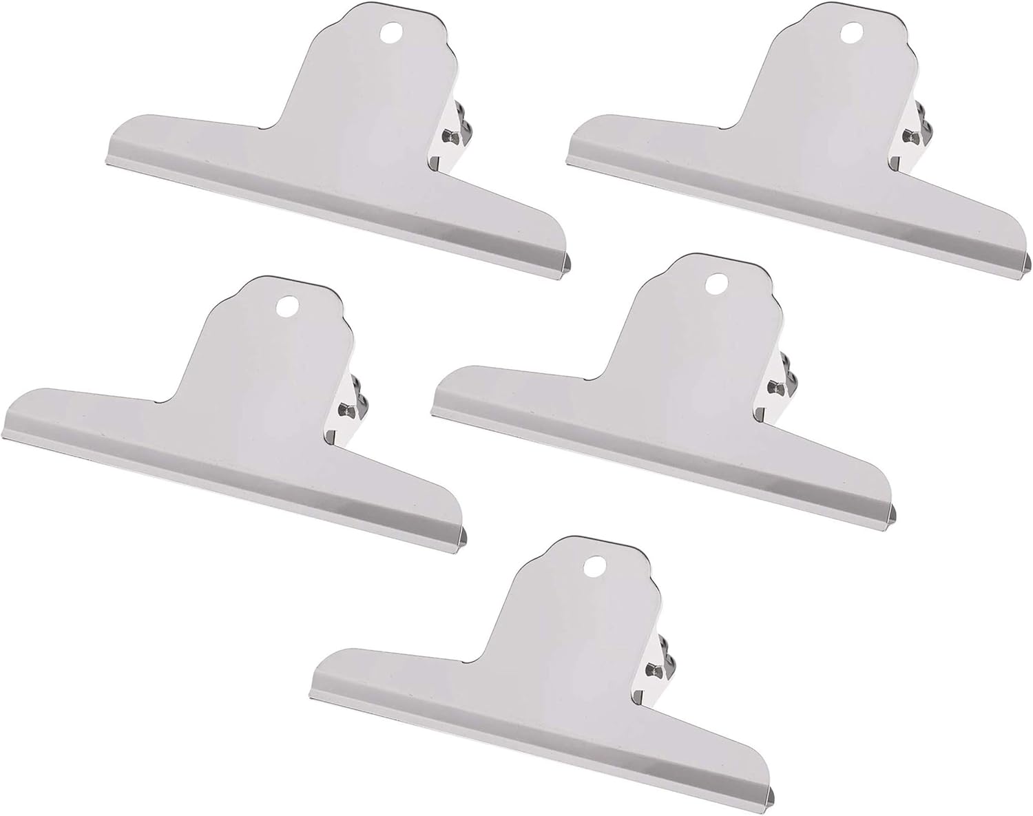 POFET 5pcs Large Bulldog Clips, Metal Paper Clip, Metal Hinge Clips ...