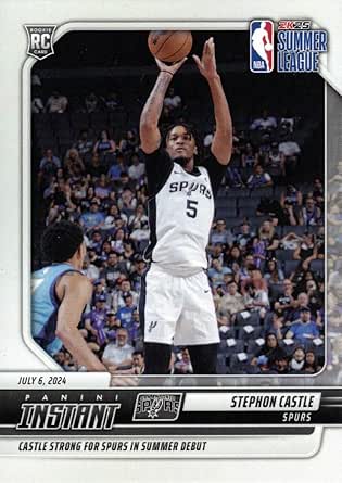Amazon.com: 2024-25 Panini Instant Basketball #2 Stephon Castle Rookie ...