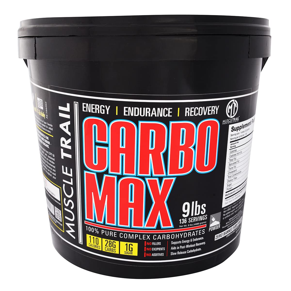 Muscle Trail Carbo Max | Pure Carb Carbohydrates for Weight and Muscle ...