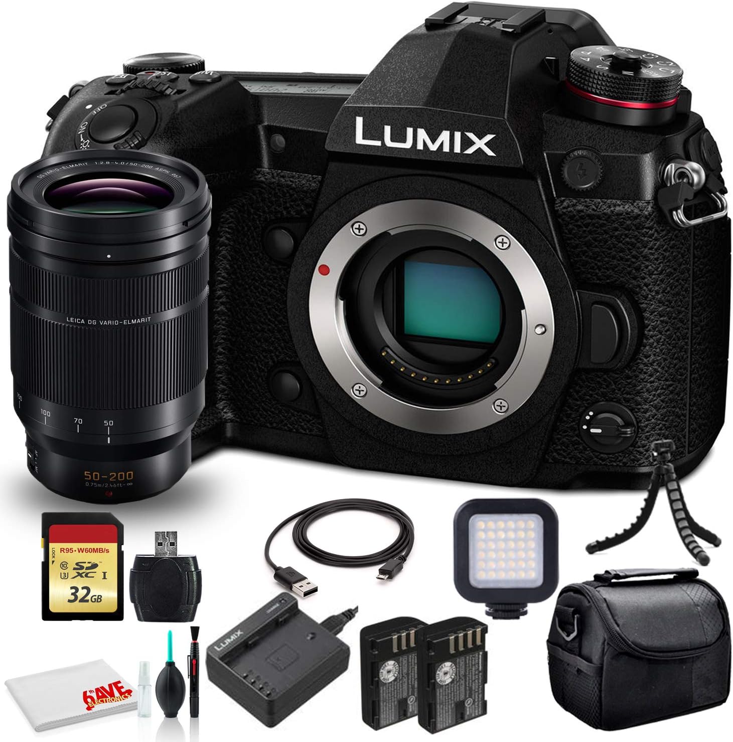 Amazon.com : Panasonic DG 50-200mm Lens + Panasonic Lumix DC-G9 ...