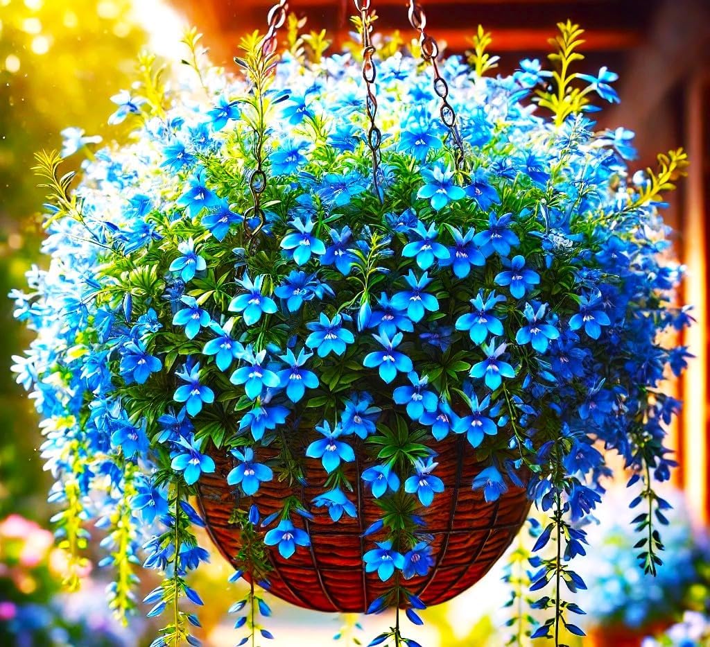 Amazon.com : Seeds Lobelia Blue Cascade 1000+ Seeds for Planting ...