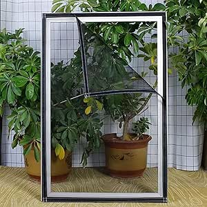70 x 70 cm Fly Screen for Windows, Insect Protection Window, Fly Net No ...