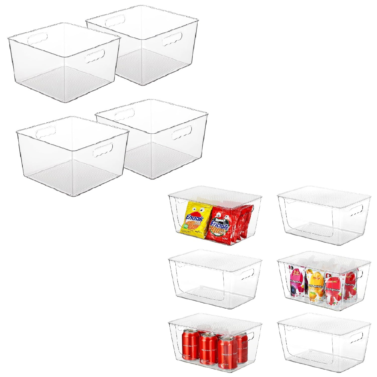 Amazon.com - Vtopmart 4+6 Pack Stackable Storage Bins